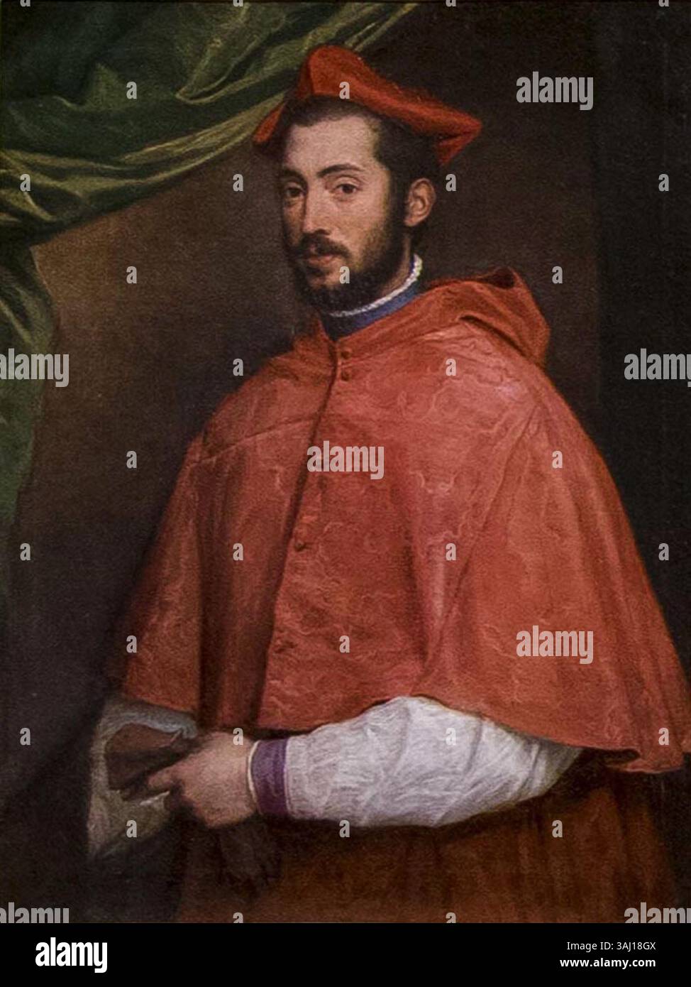 This portrait by Titian (circa 1545–1546) depicts Cardinal Alessandro ...