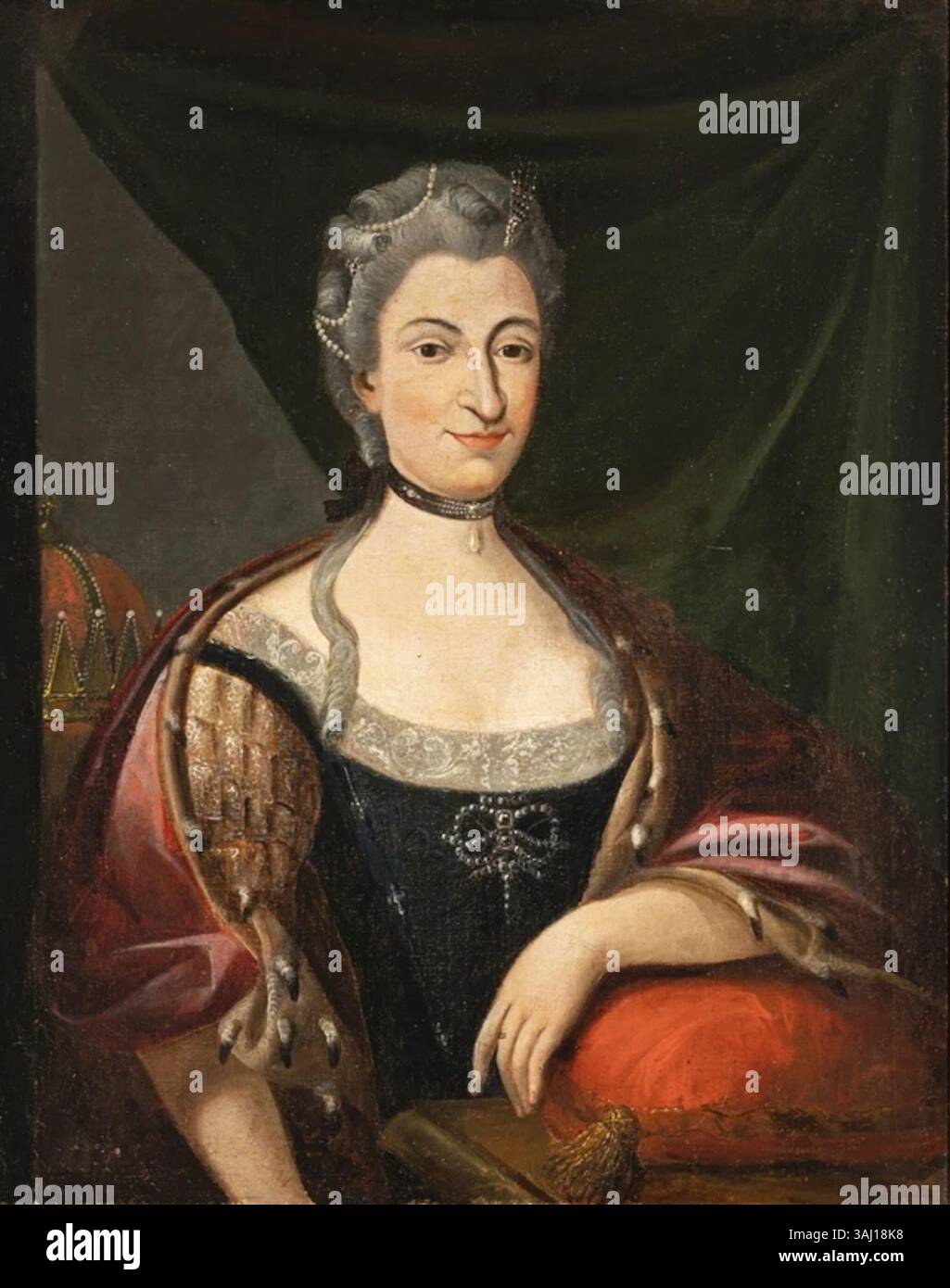 The 18th-century portrait, attributed to an Italian artist, is likely a ...