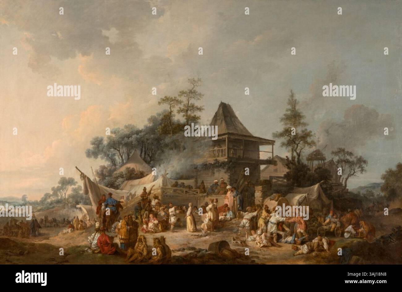 Jean-Baptiste Le Prince’s 'The Cabak, a Tavern outside of Moscow' (1767 ...