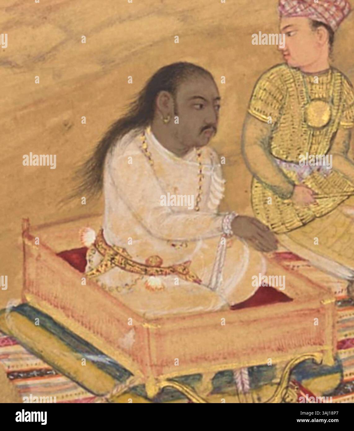 This 1590 painting illustrates the capture of Hemu, a prominent ...