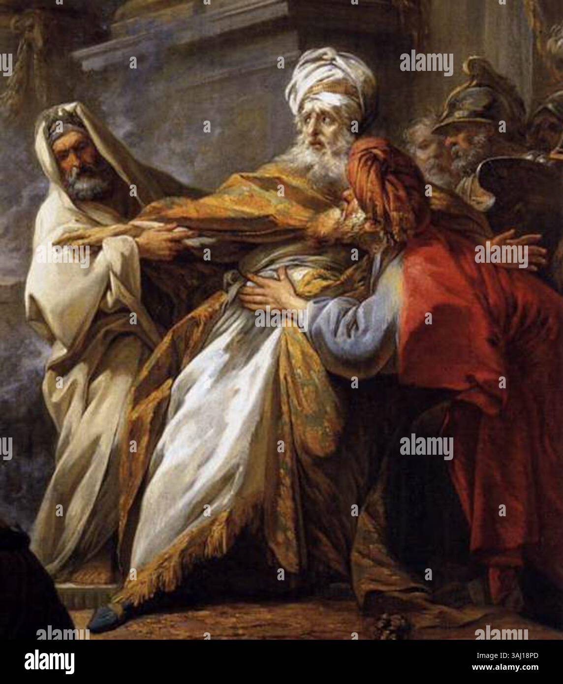 Jean-Honoré Fragonard's 1752 painting, 'Jeroboam Offering Sacrifice for ...
