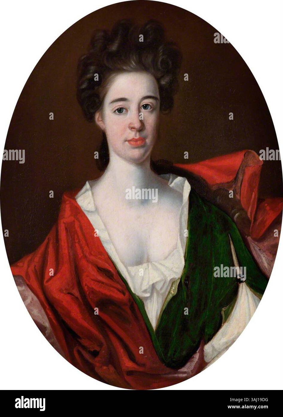 This portrait of Anne Whitmore, painted around 1700, shows her in a ...