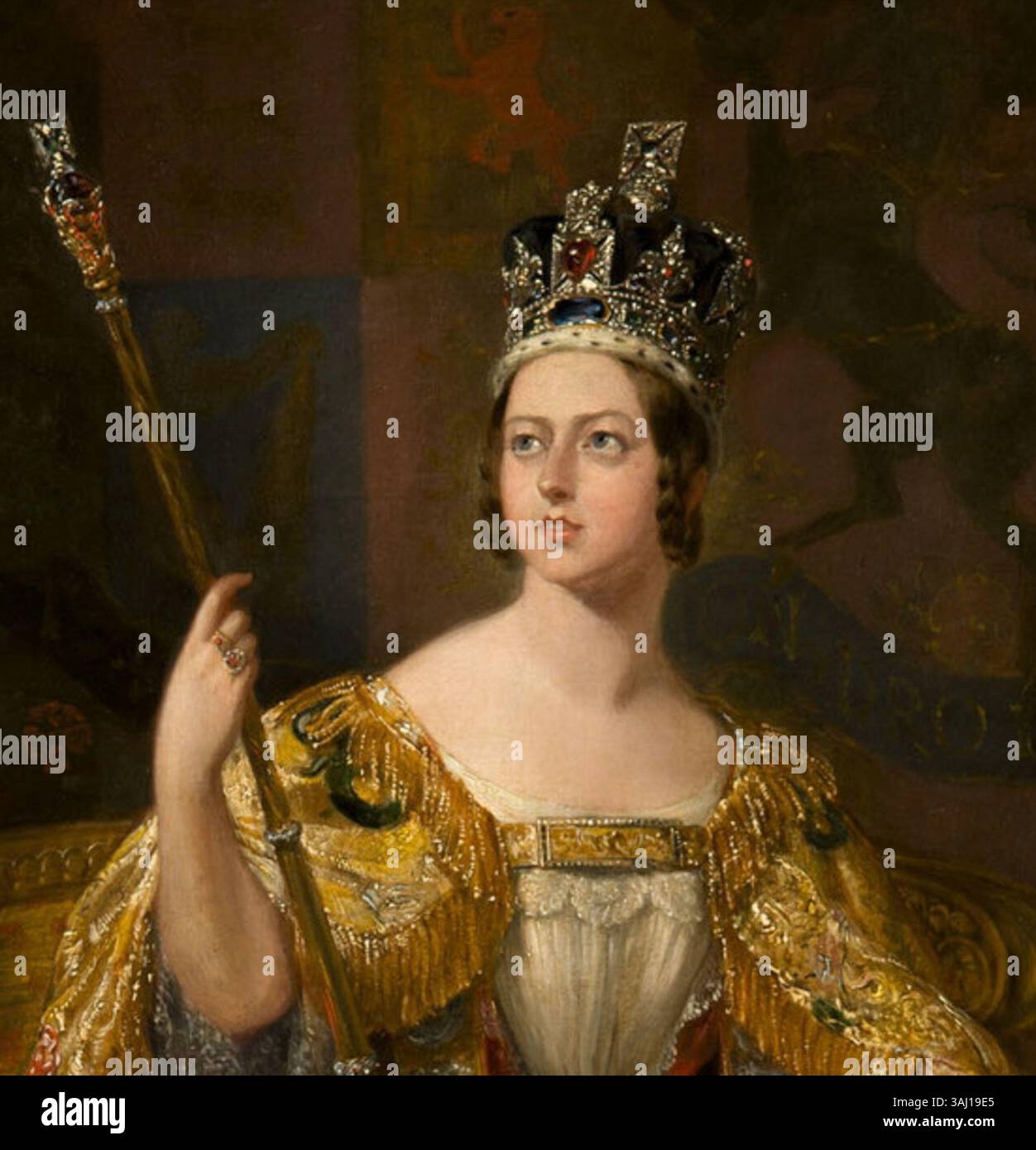 This detail from Queen Victoria's Coronation Portrait, painted by ...