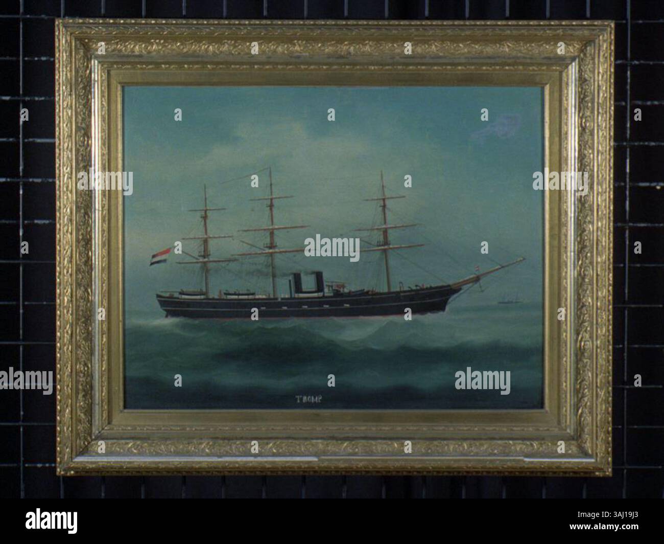 Anonymous Dutch oil painting titled 'TROMP', created in 1877. The ...