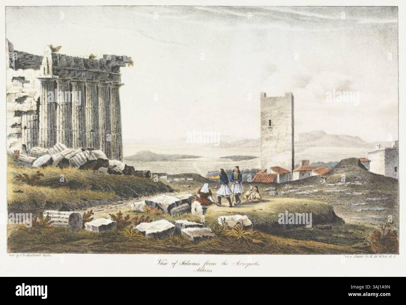 This hand-coloured lithograph, created between the 1820s and 1840s ...