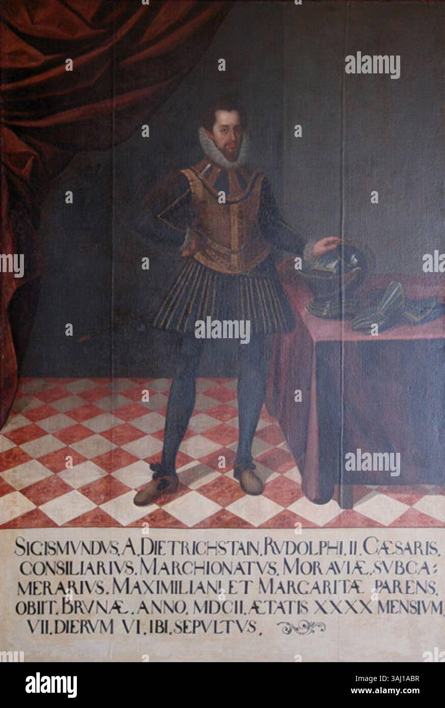 A 1590 portrait of Zikmund II von Dietrichstein, illustrating the ...
