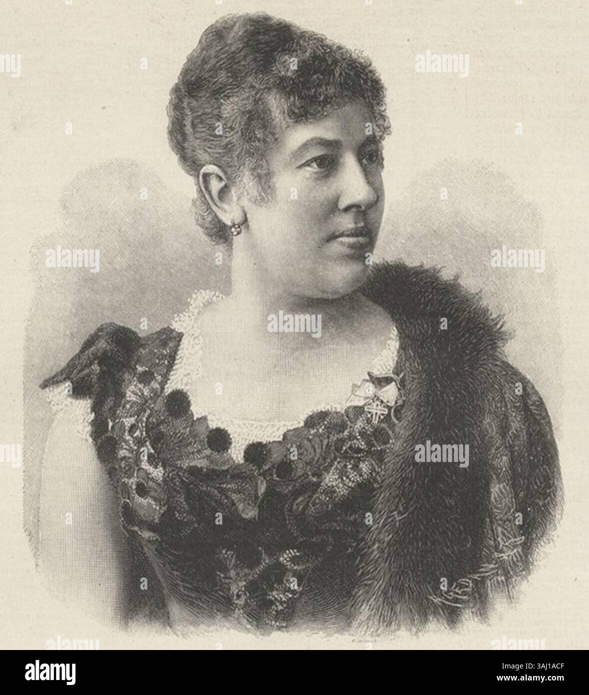 This 1886 portrait by Höffert captures the German soprano Fanny Moran ...