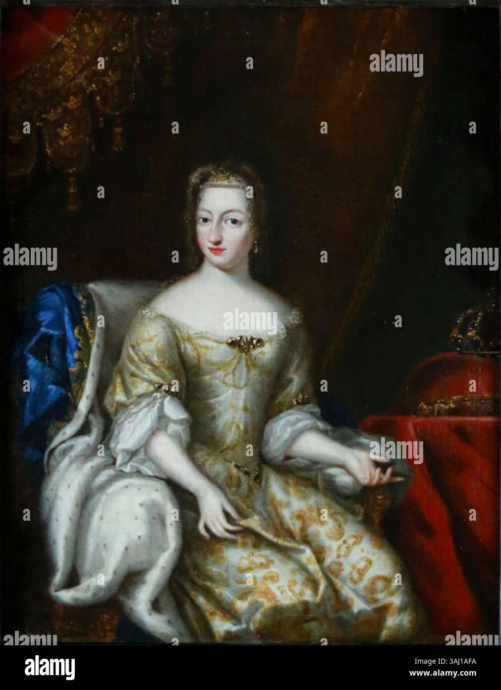This portrait attributed to David Klöcker Ehrenstrahl depicts Queen ...