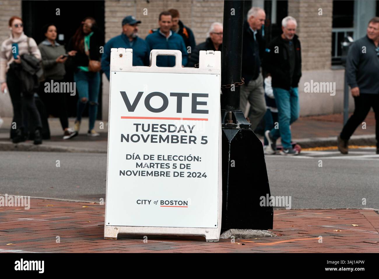 election day 2024 Boston Stock Photo - Alamy