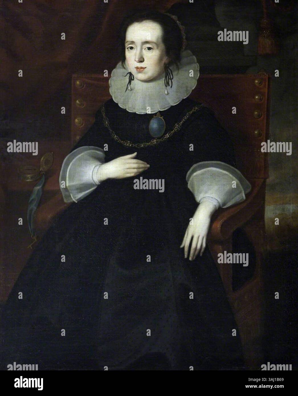 This 17th-century portrait depicts Alice Spencer, Lady Lucy, painted ...
