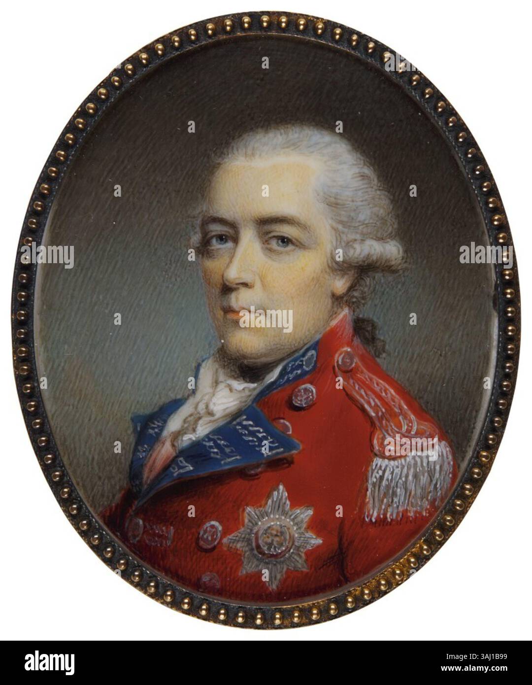This 18th-century miniature portrait by Philip Jean depicts Sir William ...