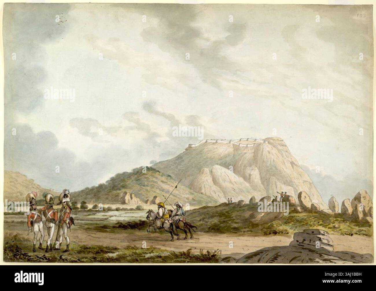 This uncoloured aquatint from Sir Alexander Allan's 'Views in the ...
