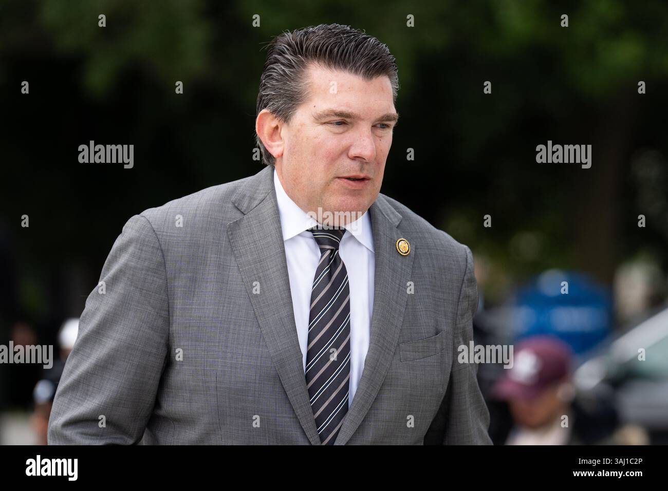 UNITED STATES - APRIL 10: Rep. Jay Obernolte, R-Calif., arrives for the ...