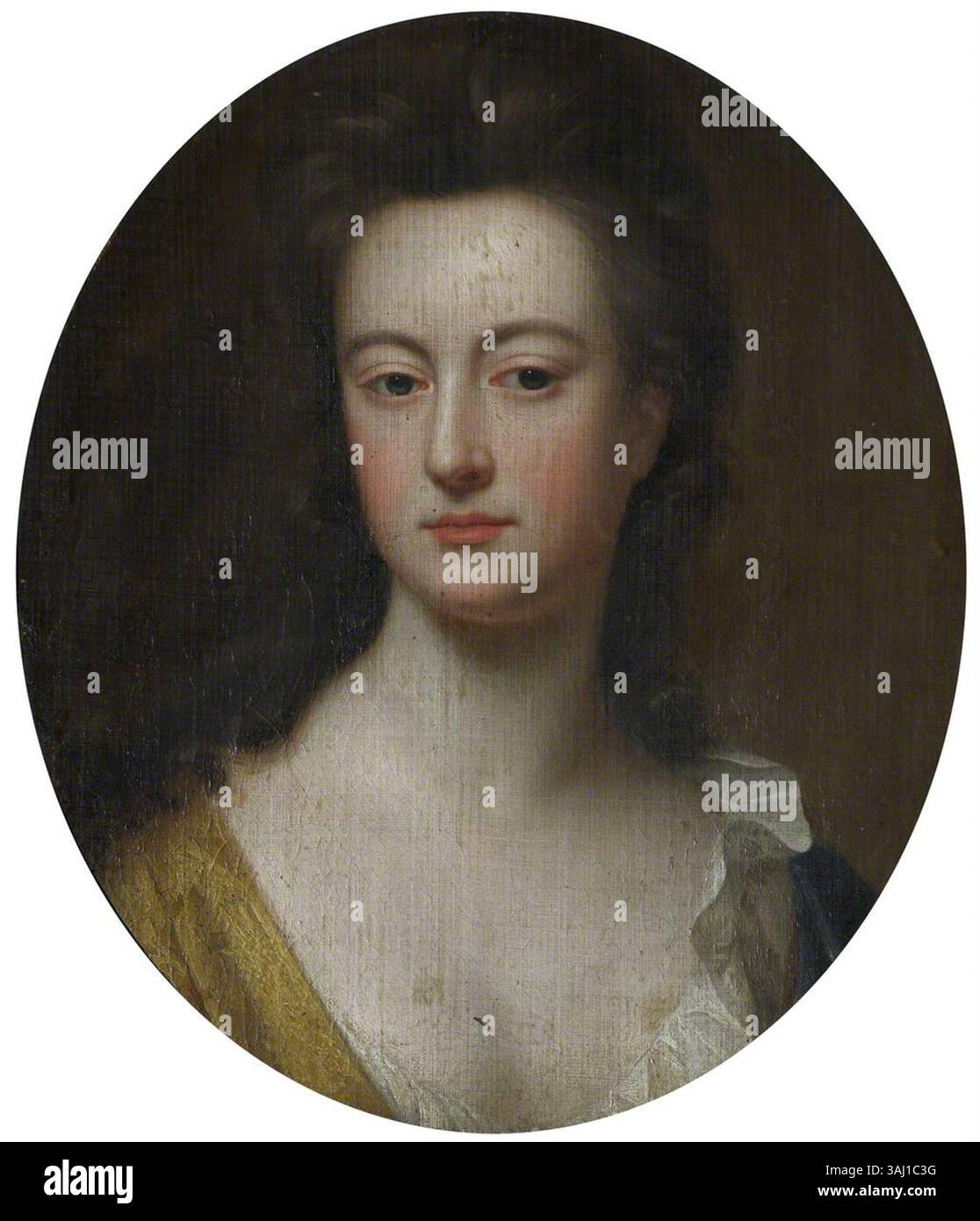 This 17th-century portrait, created by the British School, depicts Mrs ...