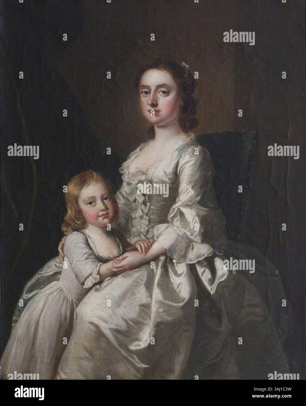 This portrait, created between 1748 and 1750 by Thomas Hudson, depicts ...