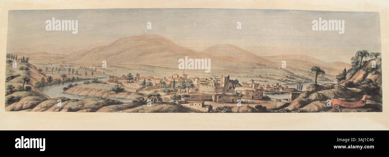 Pier Maria Baldi's drawing of Padrón from 1669 offers a visual account ...