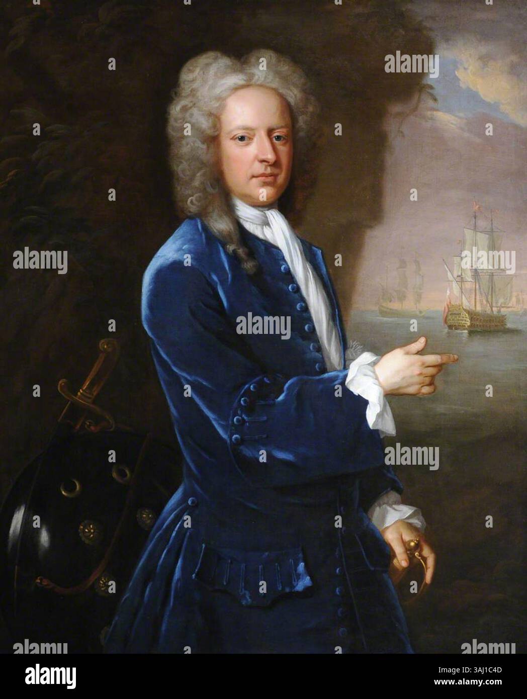 A portrait of Francis Lewis Hugonin, created in the style of Michael ...