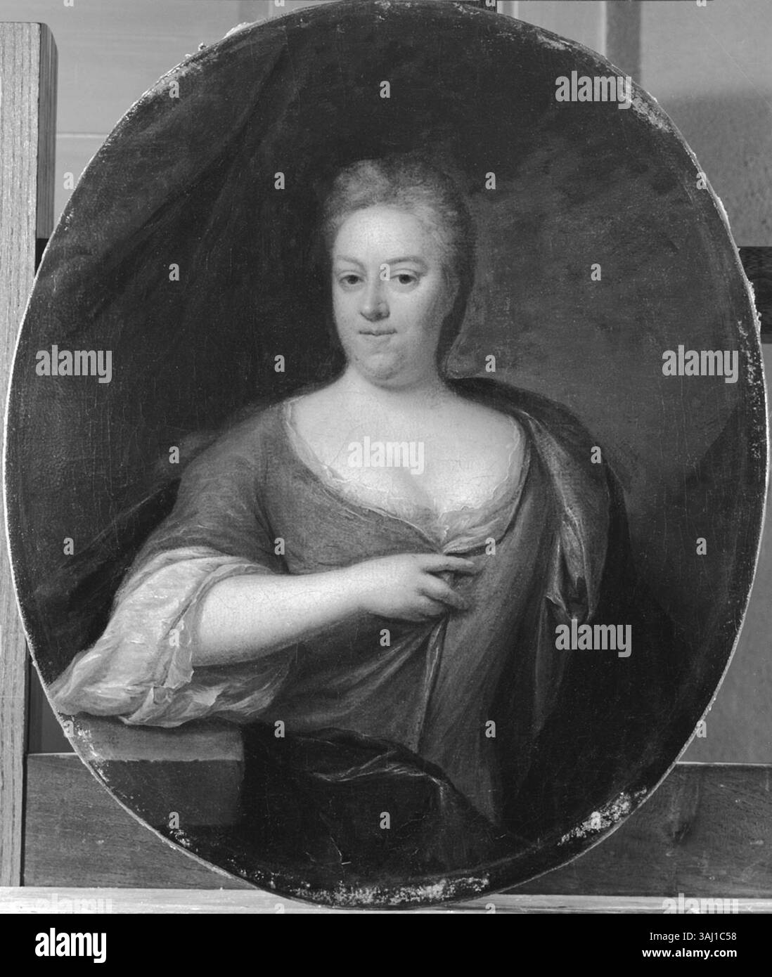 Portrait of Judina van Hurck, painted between 1720 and 1725 by an ...