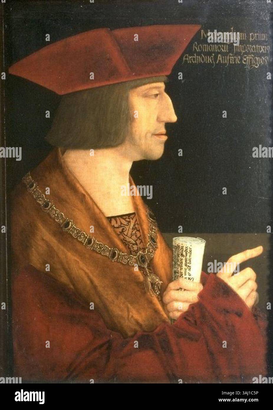 This circa 1515 portrait by Bernhard Strigel depicts Kaiser Maximilian ...