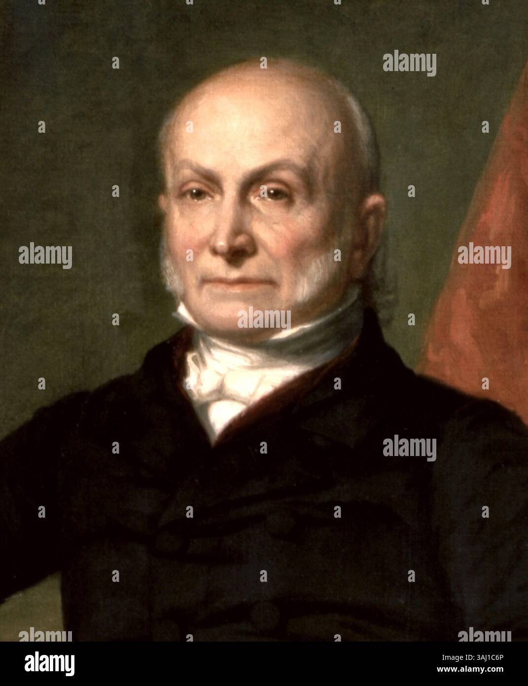 This 1858 portrait of John Quincy Adams, painted by George Peter ...