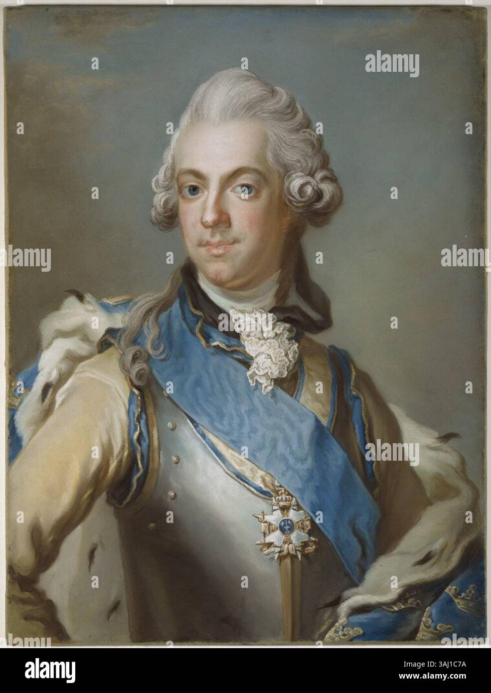 This portrait by Gustaf Lundberg depicts Prince Fredrik Adolf, Duke of ...
