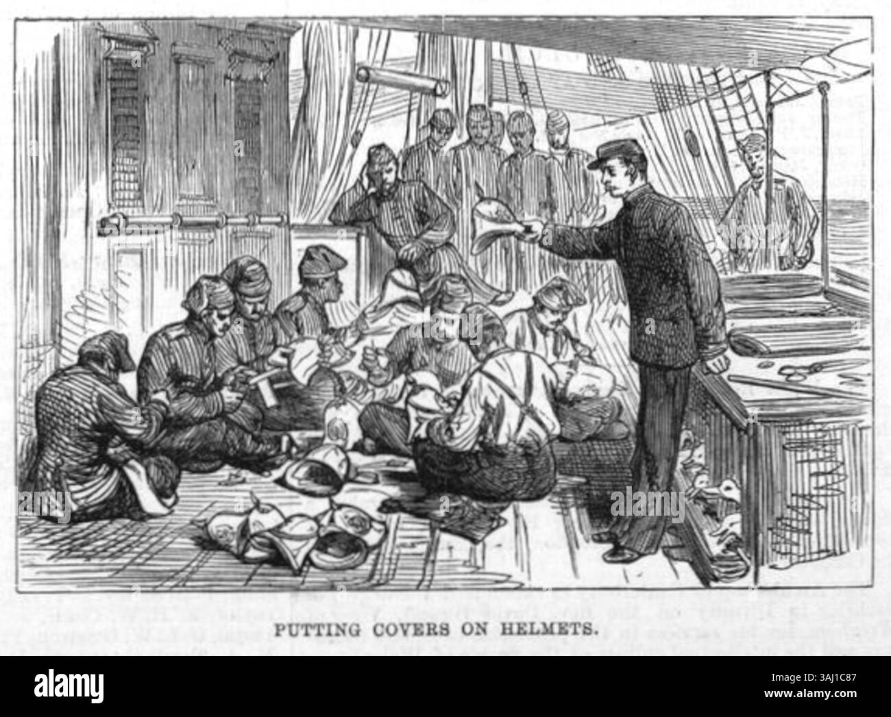 Illustration from The Illustrated London News, 13 April 1878, showing ...
