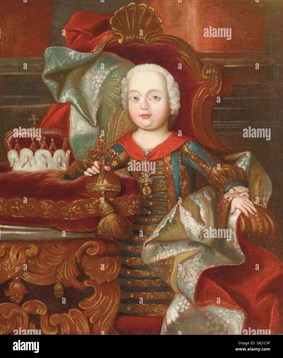 A 19th-century portrait, attributed to the German School, depicts Maria ...