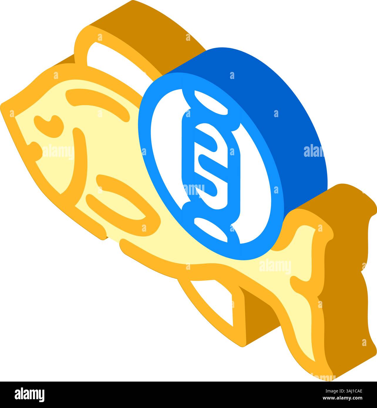 fish with dna genetic engineering isometric icon vector illustration ...