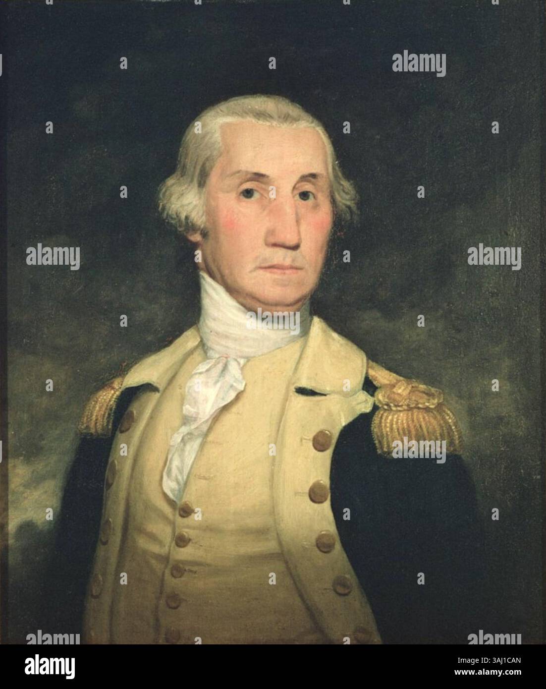 This portrait of George Washington, painted by Joseph Wright in 1783 ...