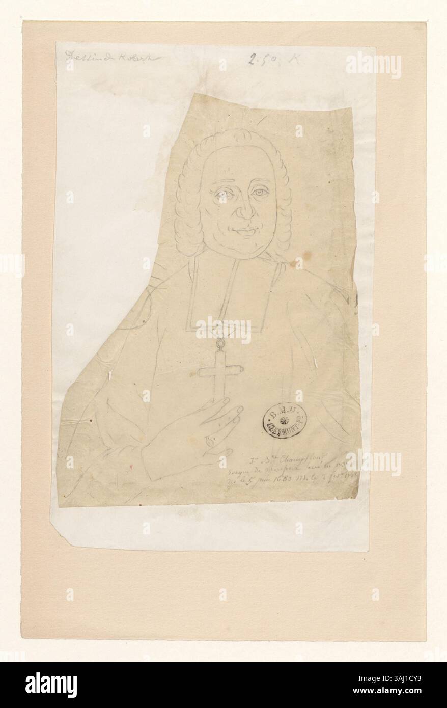 This drawing from the Boyer collection portrays Jn Bte Champflour ...
