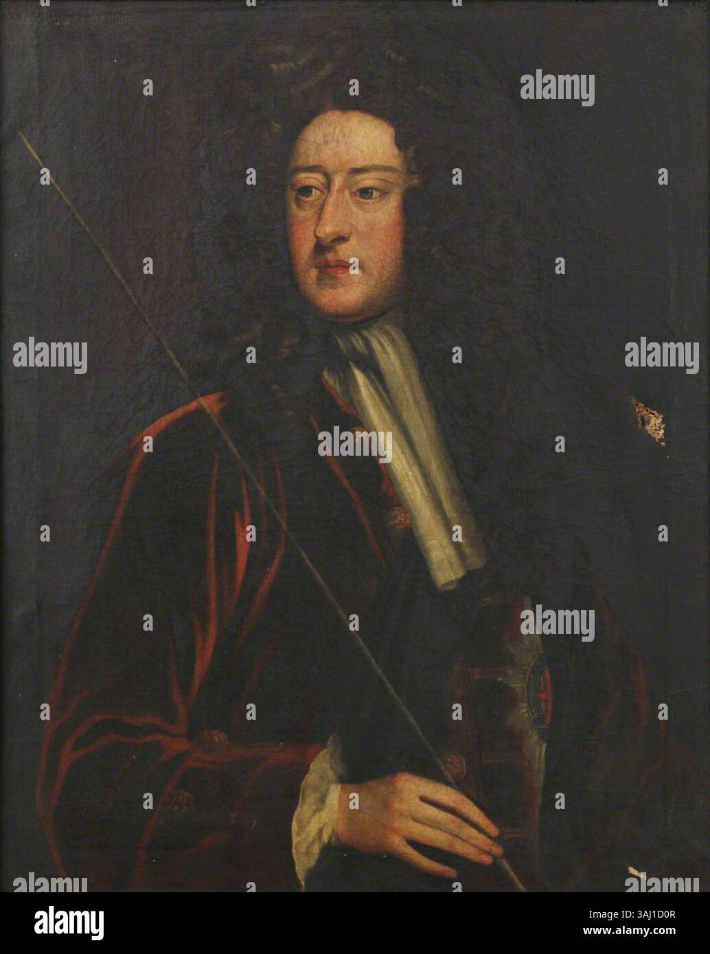 This portrait, created between 1700 and 1729, depicts William Cavendish ...