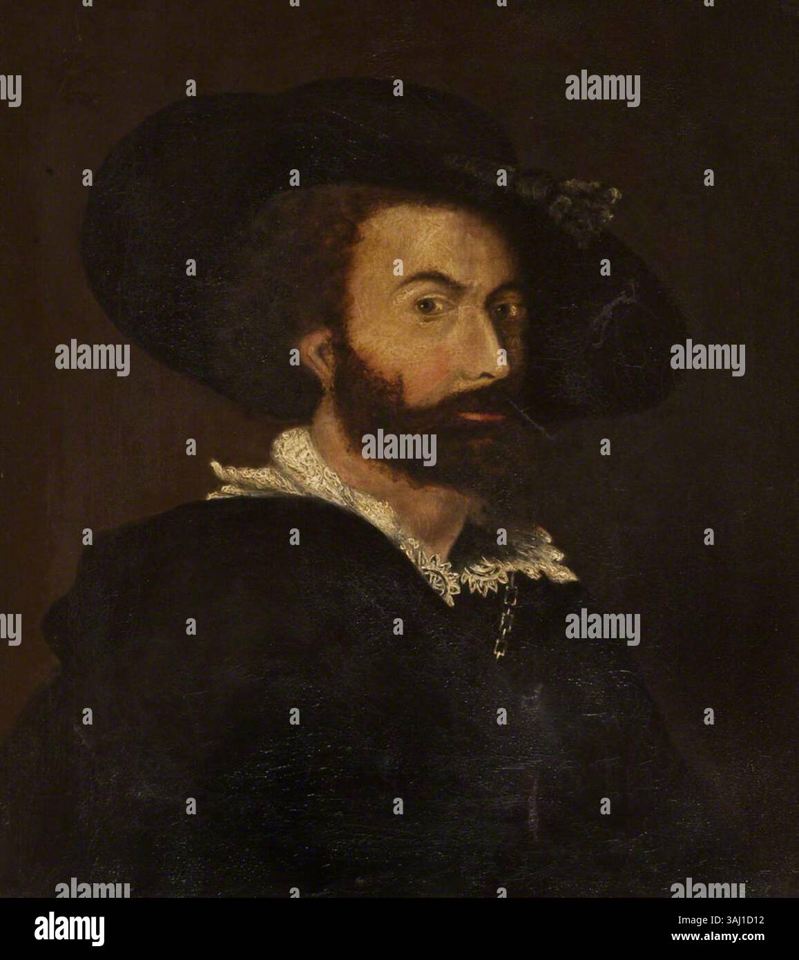 A 19th-century self-portrait in the style of Peter Paul Rubens, created ...