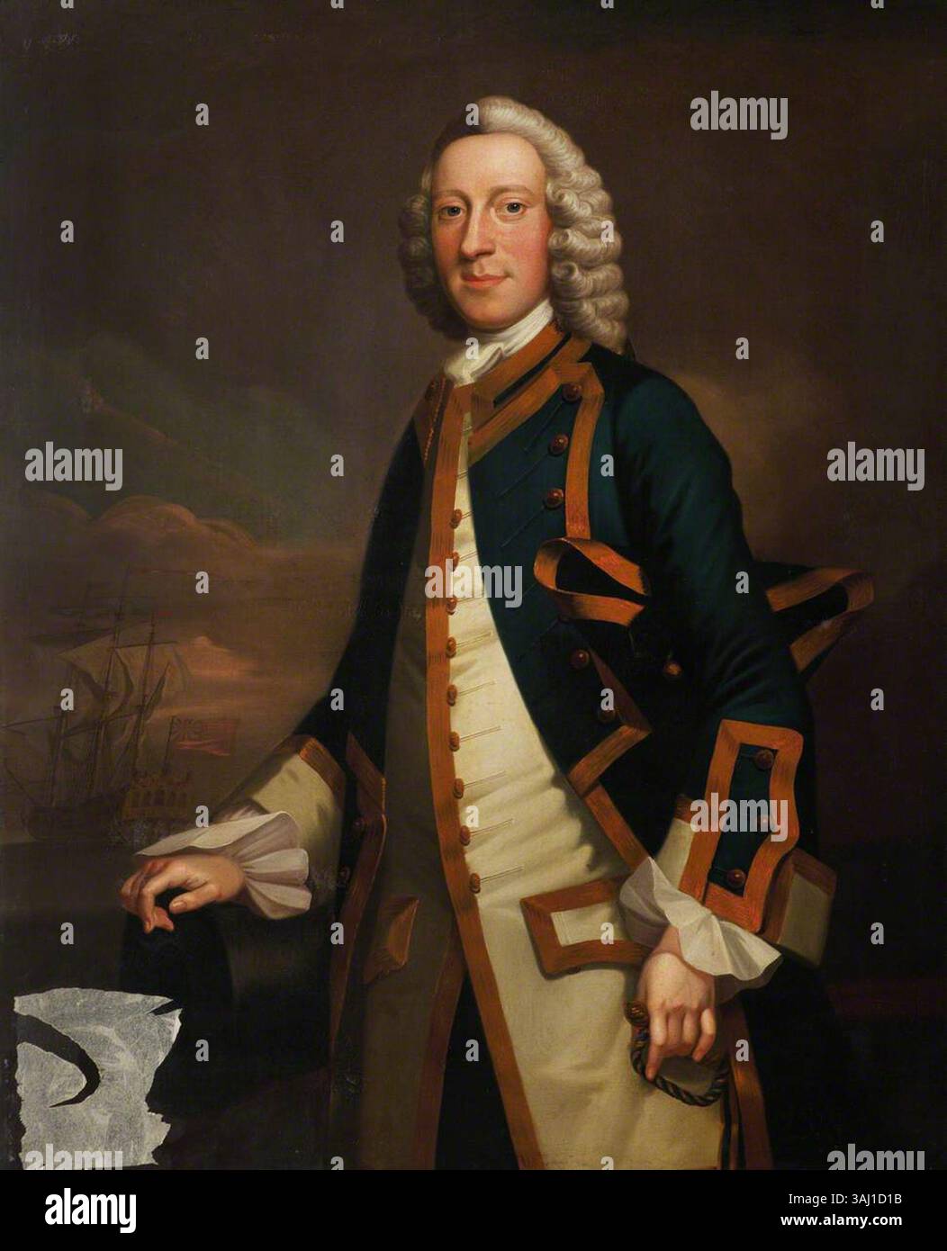 This circa 1750 portrait attributed to John Wollaston features a ...