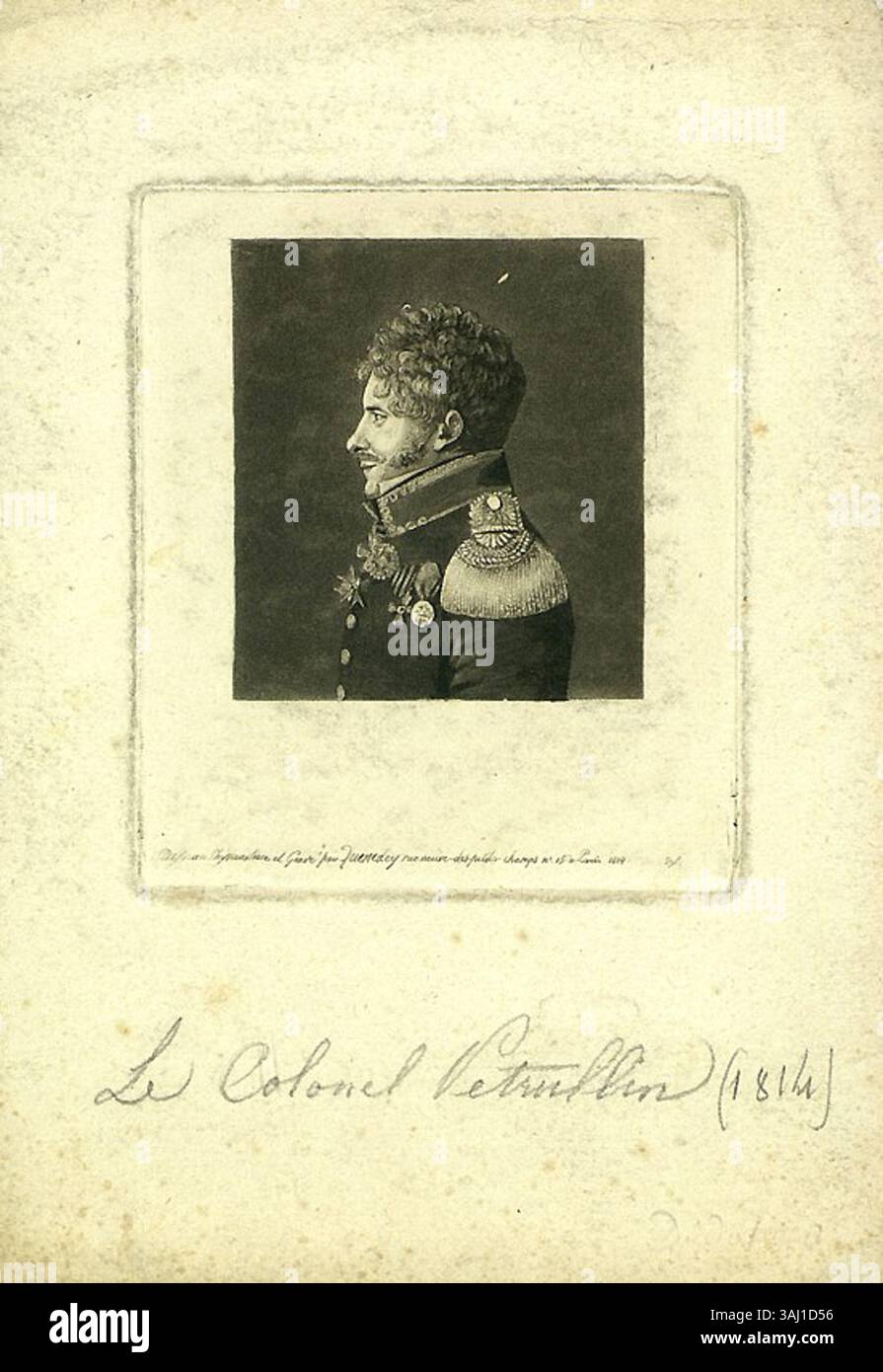 This 1814 engraving of Yakov Vasilievich Petrulin, created by Queneday ...