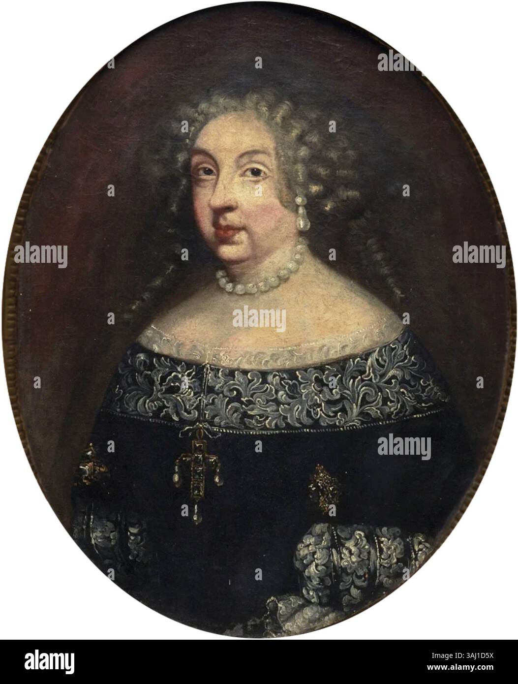 The portrait, attributed to an unidentified French artist, depicts ...