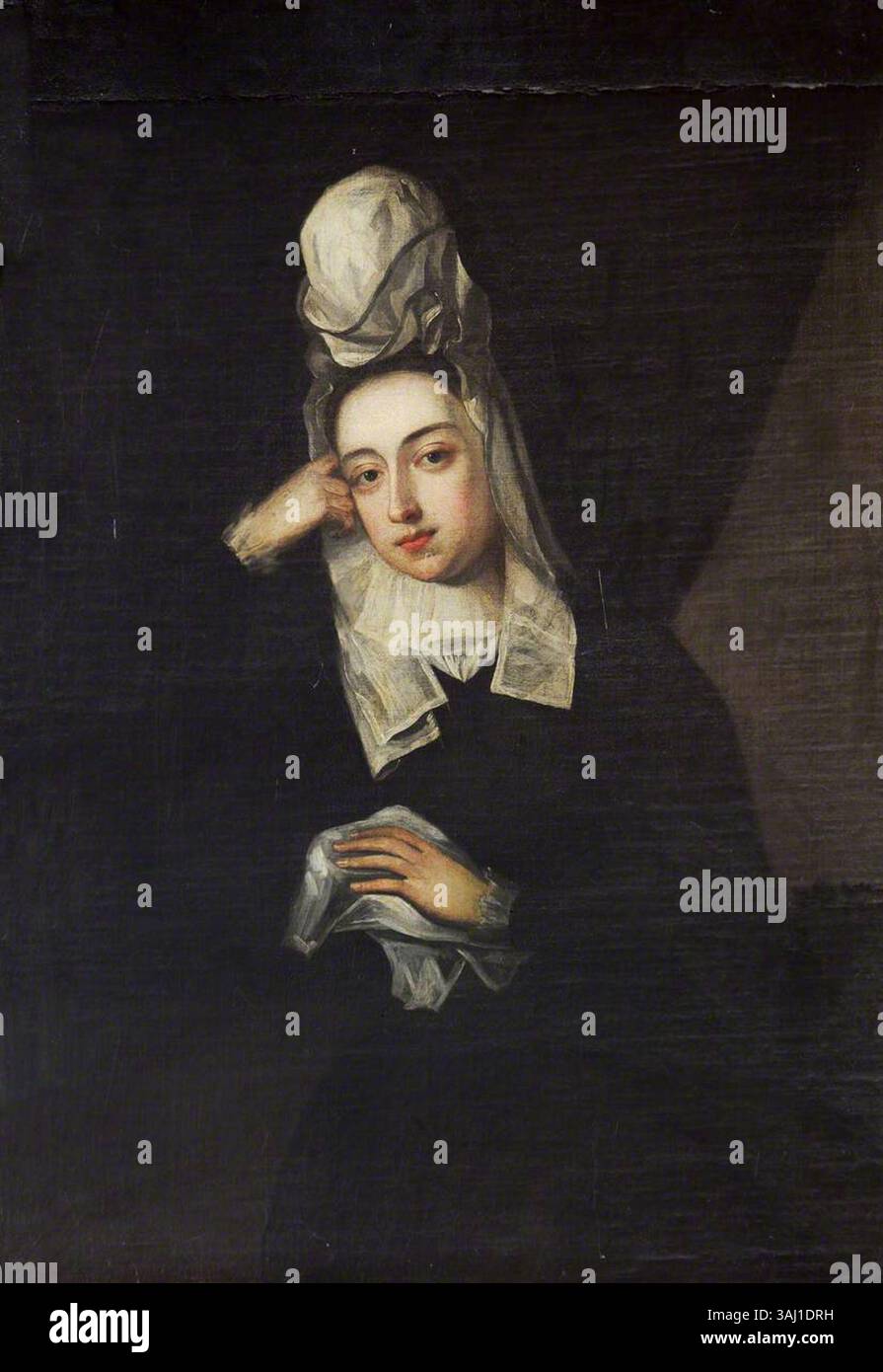 This portrait in the style of Godfrey Kneller, painted around 1690 ...
