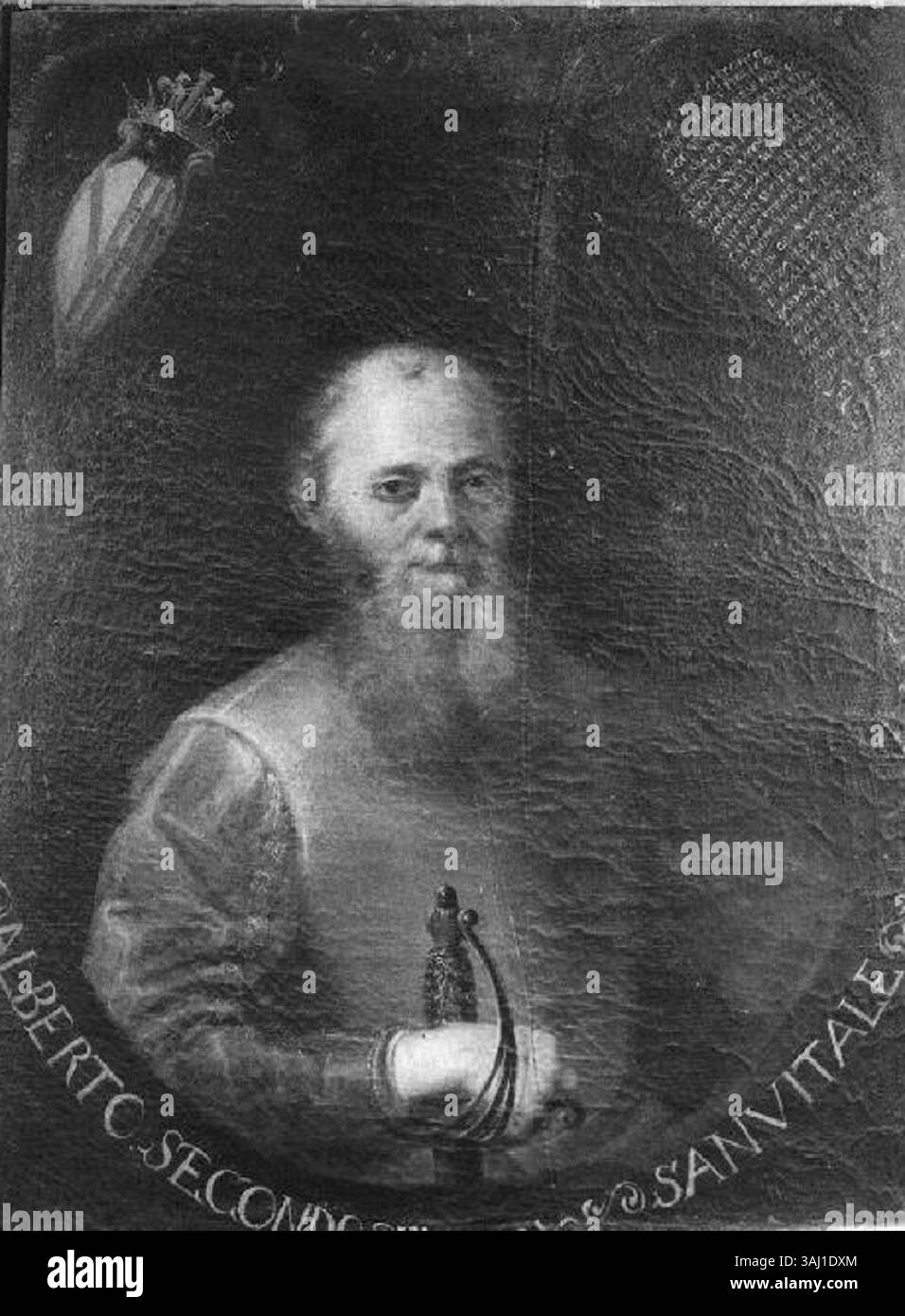 A 16th-century portrait of Alberto II Sanvitale, a member of the ...