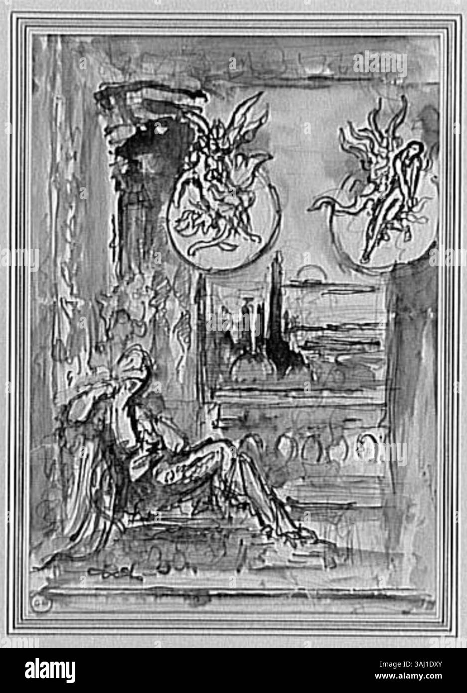 'Le Songe de l'Habitant du Mogol' by Gustave Moreau, painted between ...