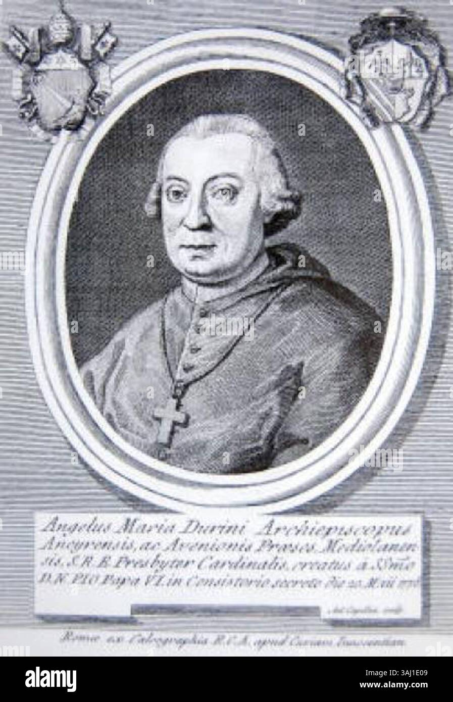 This etching from circa 1770 presents a detailed portrait of Angelo ...