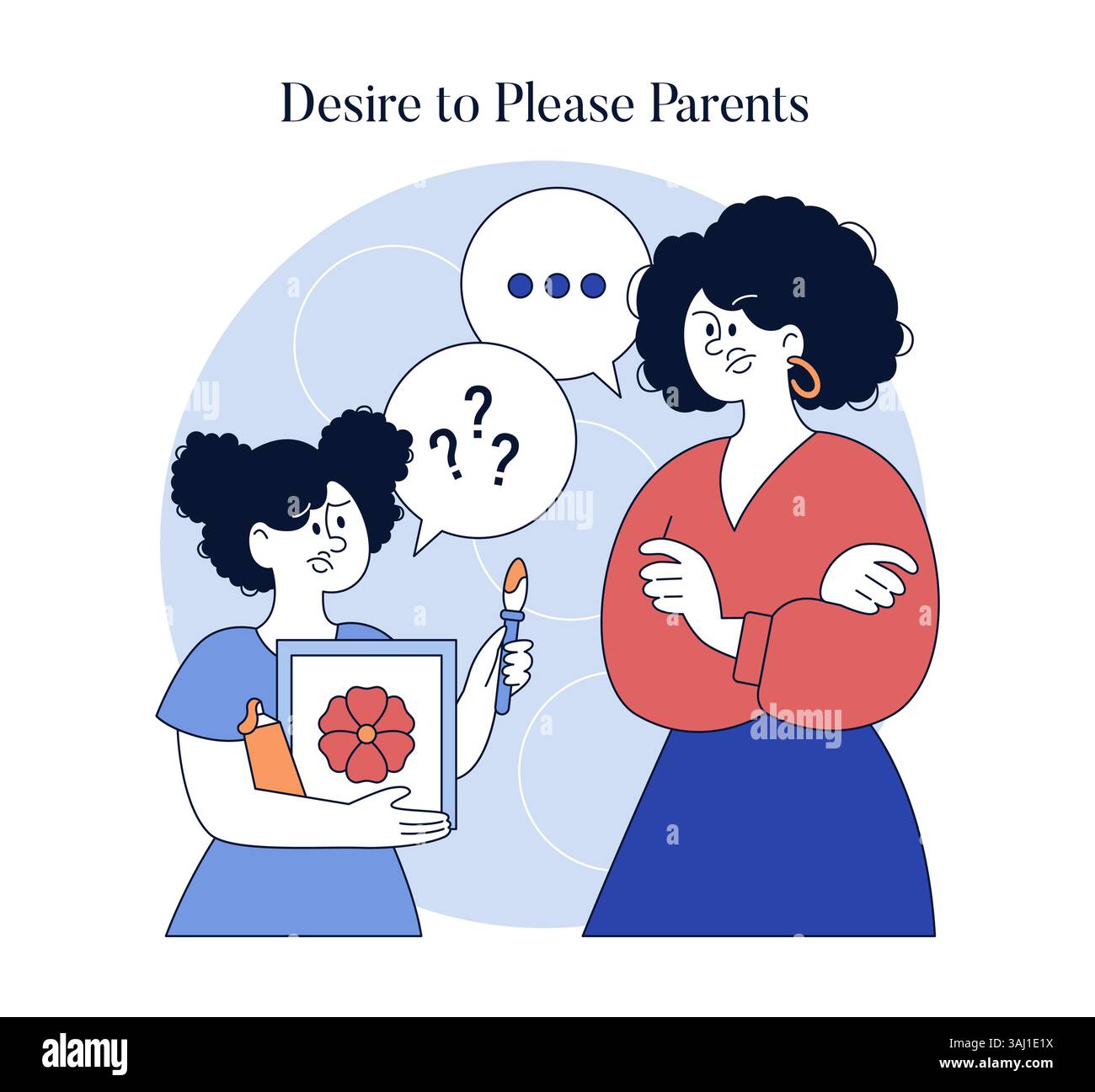 Childs approval Stock Vector Images - Alamy