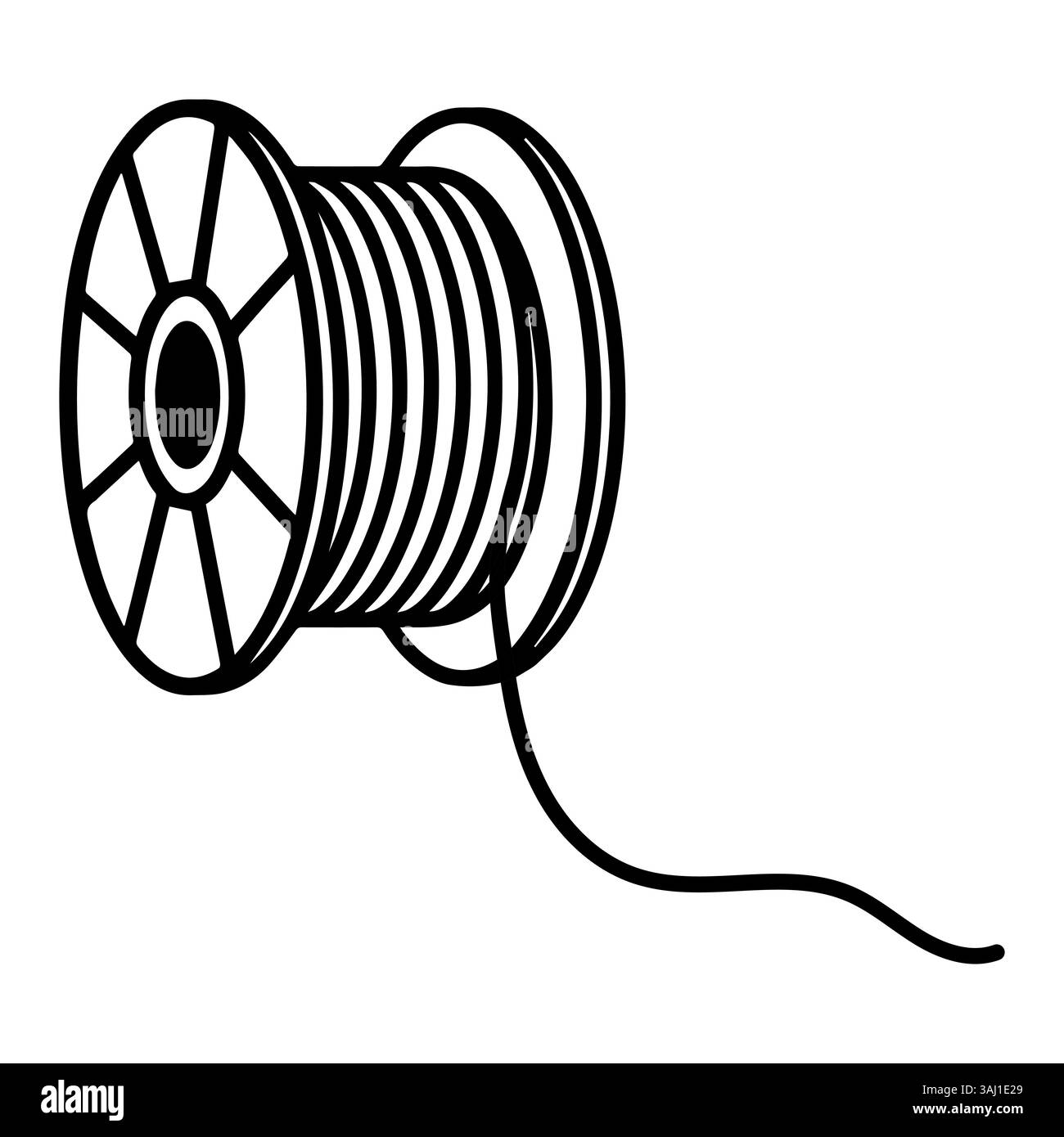 Spool filament unwinding 3d hi-res stock photography and images - Alamy