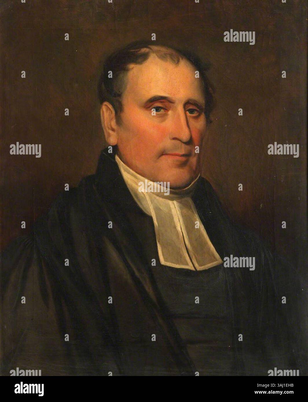 Reverend Thomas Morgan (1768-1851) is captured in a circa 1814 oil painting by John Hazlitt. The ...