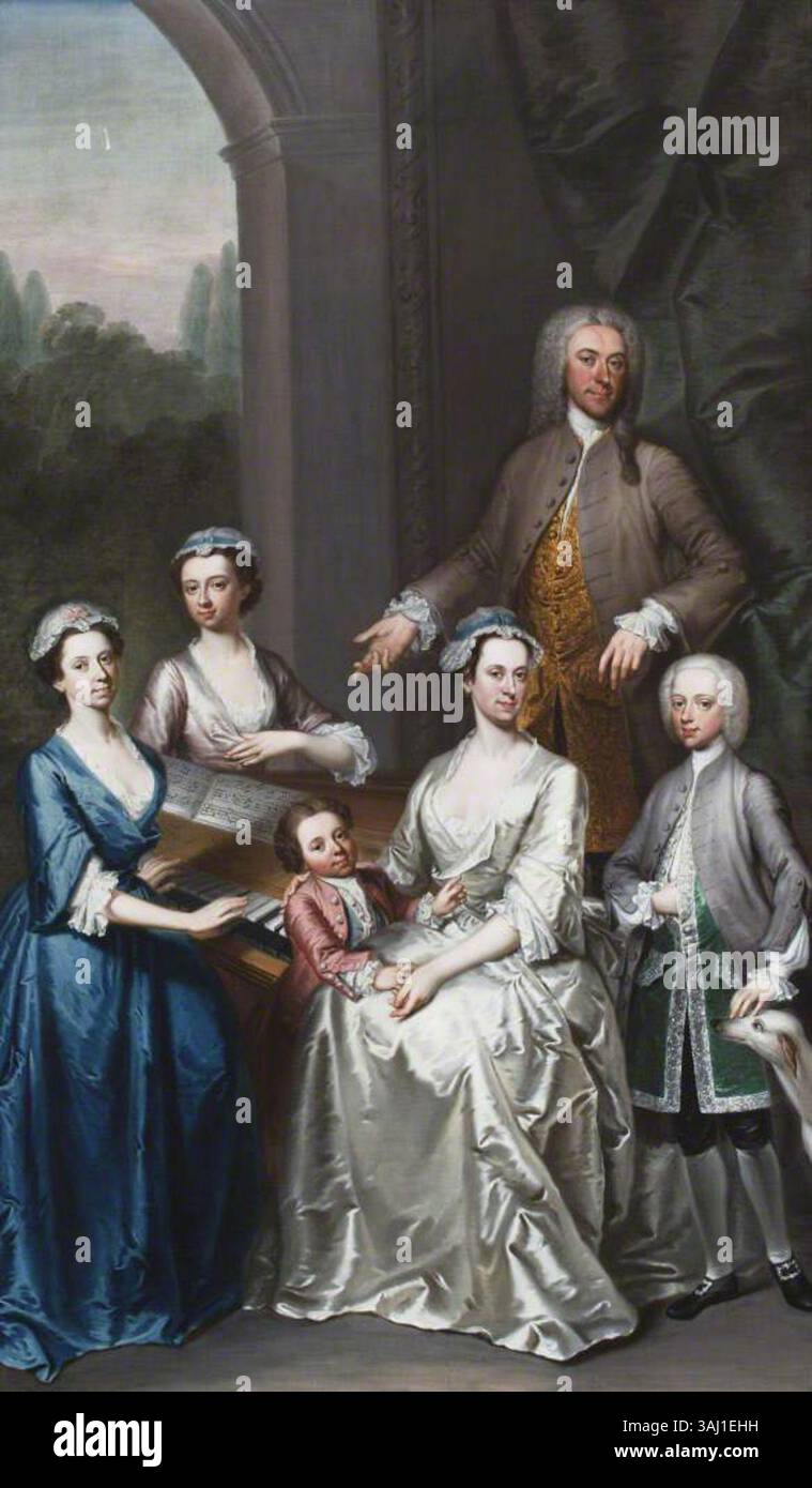 This portrait, created circa 1730, depicts Sir Jacob Astley, 3rd ...