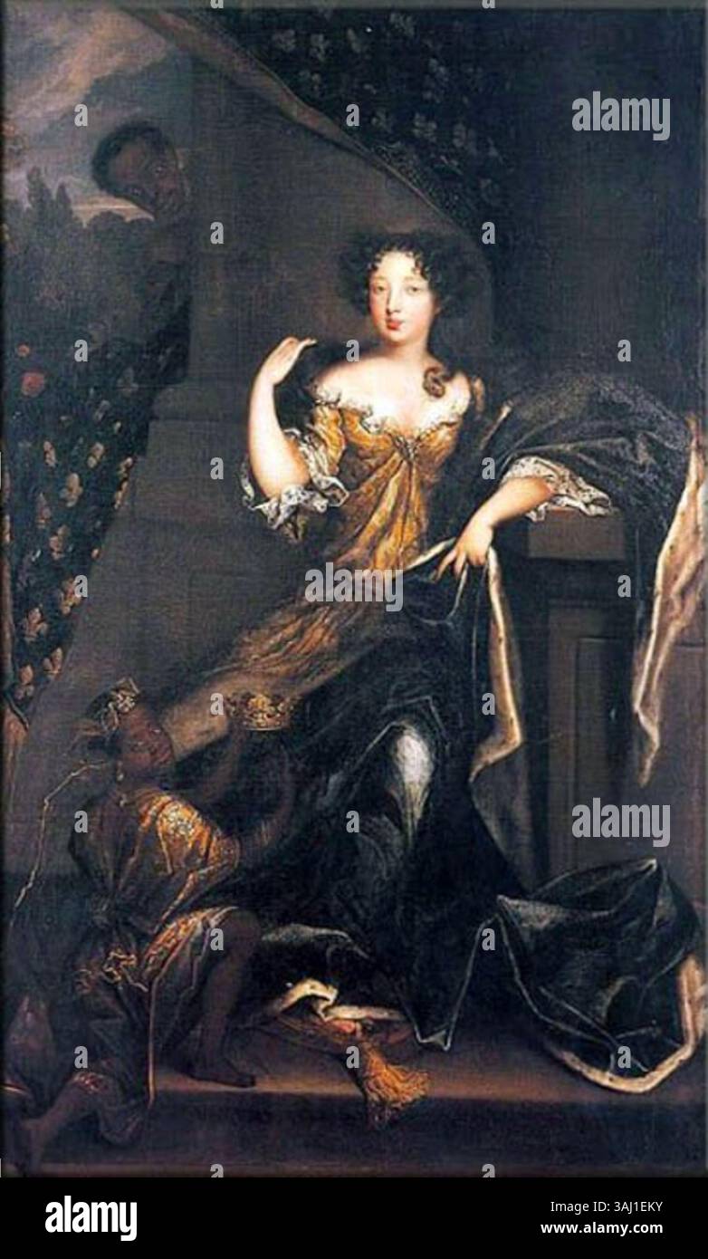 This portrait by Jacob d'Agar depicts Louise Keroualle, Duchess of Portsmouth, a prominent ...