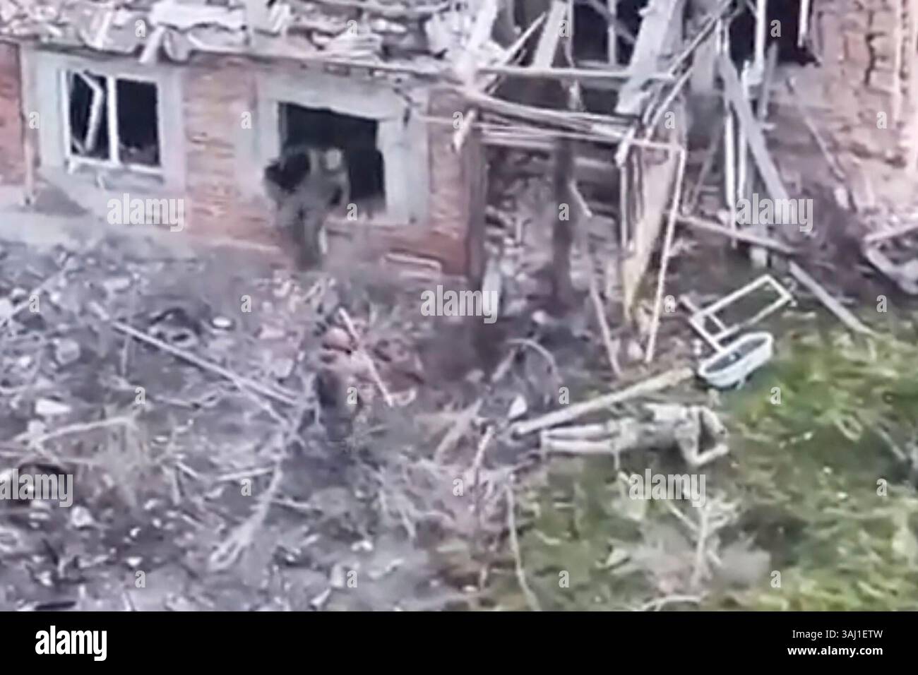 This image taken from video that European military officials say was ...