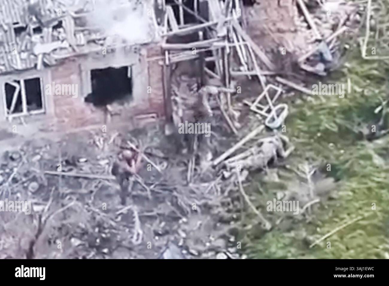 This image taken from video that European military officials say was ...