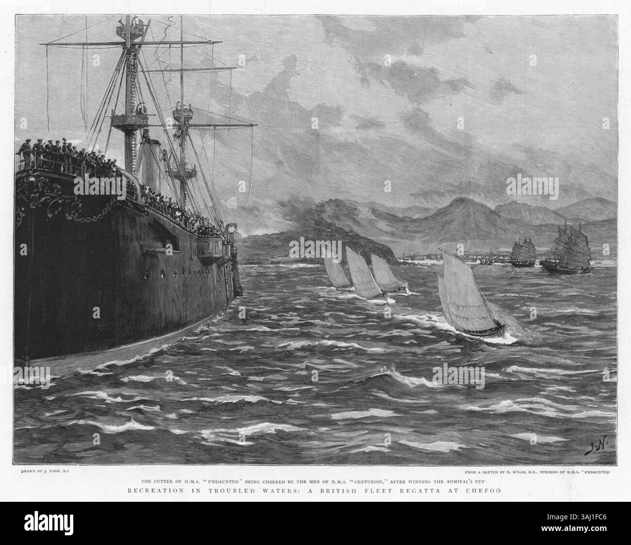 This wood engraving from The Graphic, dated November 10, 1894 ...