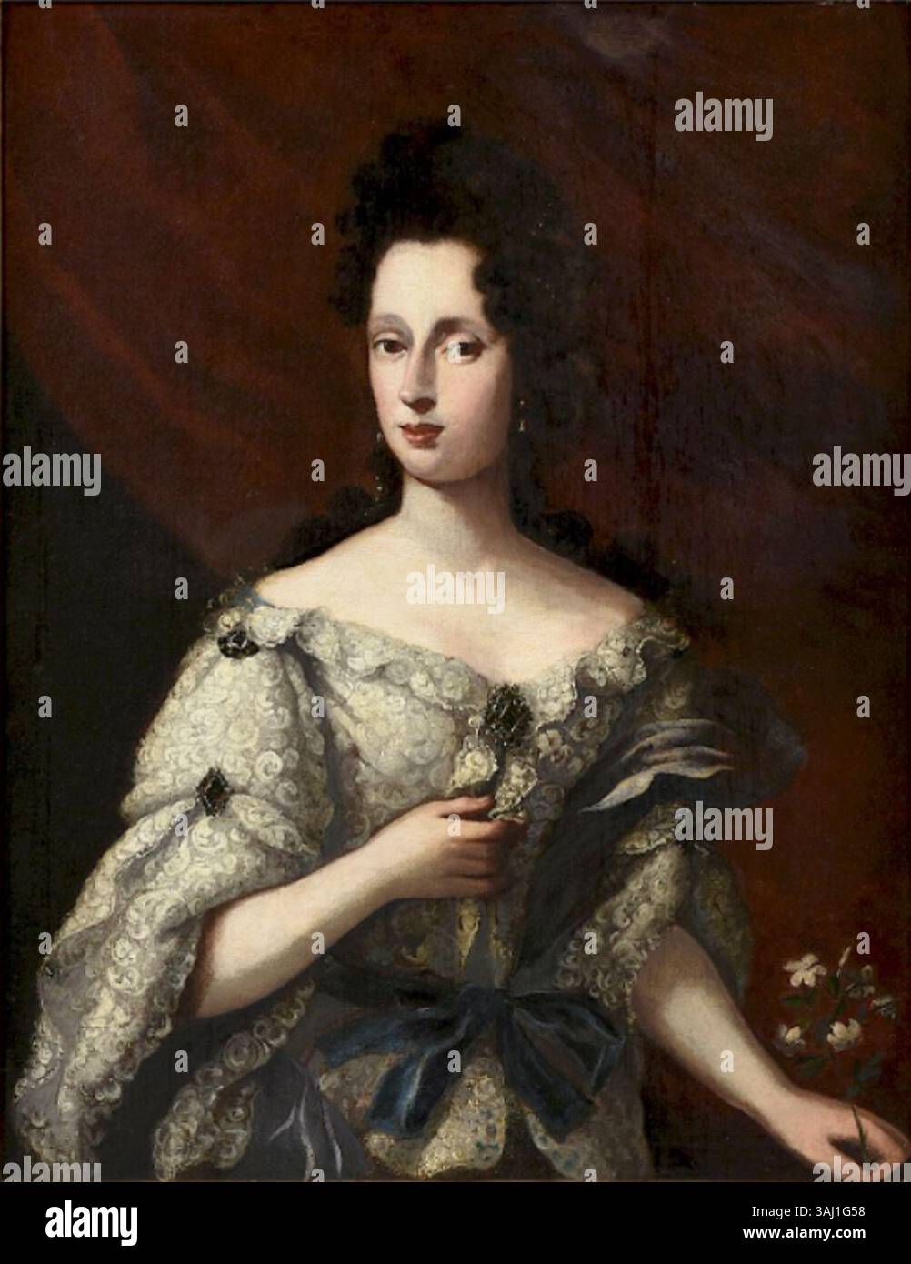 A late 17th-century portrait of Queen Mary of Modena, wife of James II ...