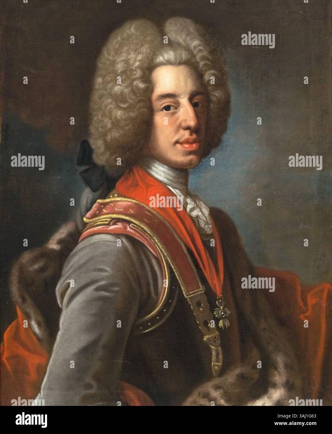 This 18th-century portrait depicts Charles VII, Holy Roman Emperor ...