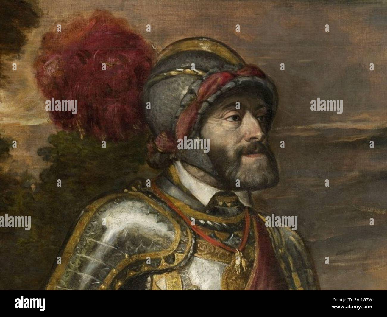 This 1548 equestrian portrait of Emperor Charles V, painted by Titian ...